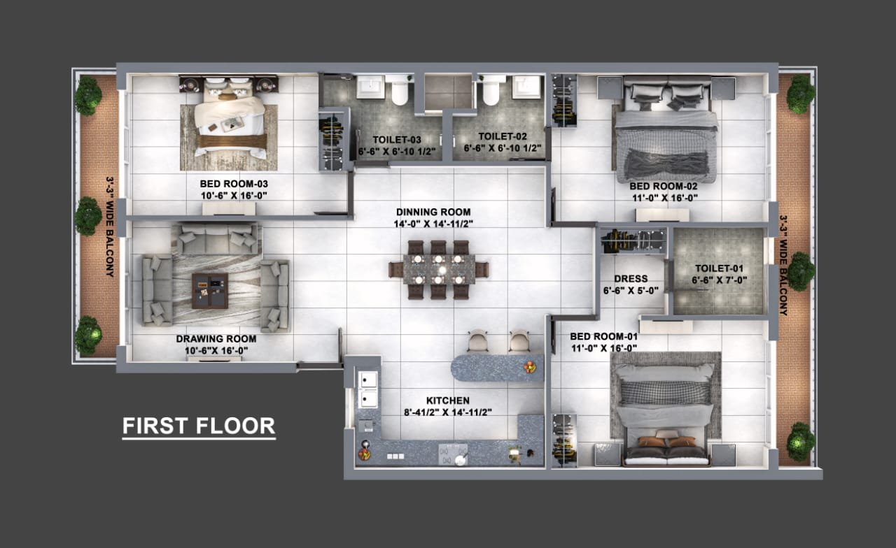 The Residency, 3bhk, Sector 117 Mohali - Real Wealth